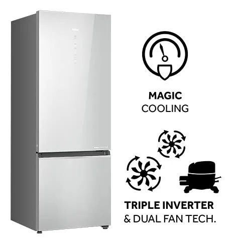 Haier 346L 3 Star Triple Inverter & Dual Fan Frost-Free Double Door ...